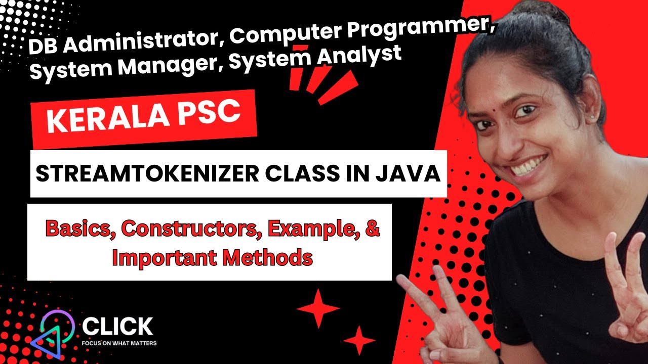 StreamTokenizer Class in Java | Kerala PSC | Computer Programmer, System Analyst, System Manager