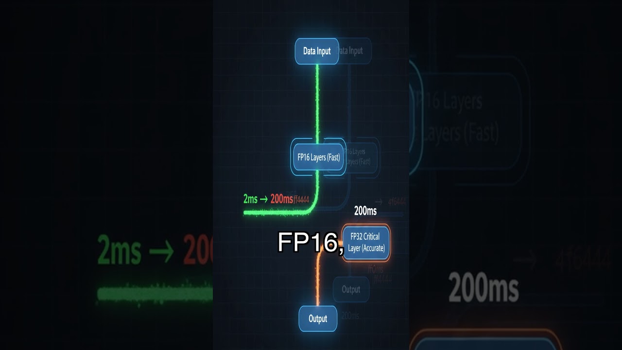 Double Your AI Speed with Mixed Precision: FP16 + FP32 #deeplearning #modeltraining #gpuoptimization