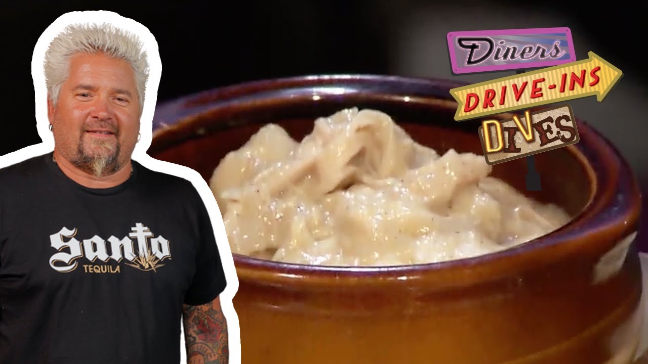 Guy Fieri Eats Old-School Chicken And Dumplings | Diners, Drive-Ins And ...
