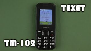 TeXet TM-102 (Black) купити в інтернет-магазині: ціни на мобільний телефон TM-102 (Black ...