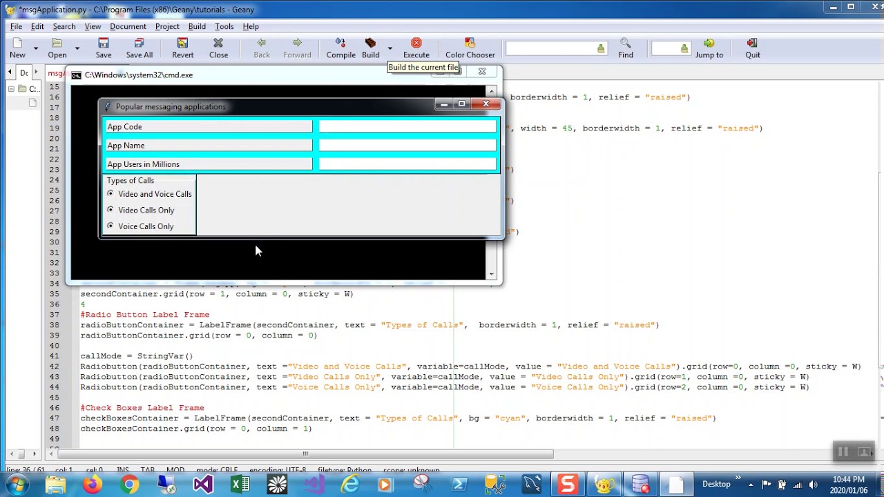Graphical User Interface in Python 03