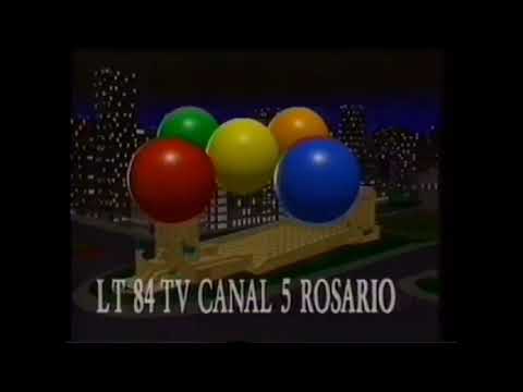 Cierre de programación canal 5 Rosario 1995