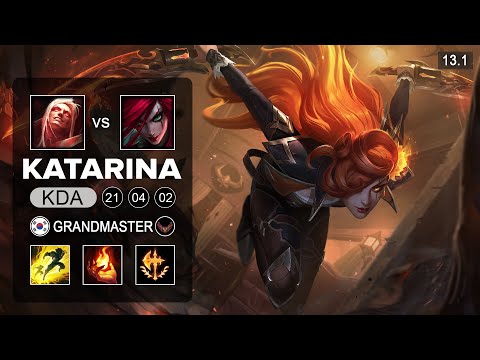 Katarina vs Vladimir Mid - KR Grandmaster - Patch 13.1 Season 13
