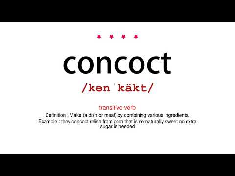How to pronounce concoct - Vocab Today