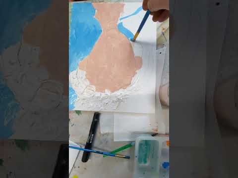 Textured Freida painting