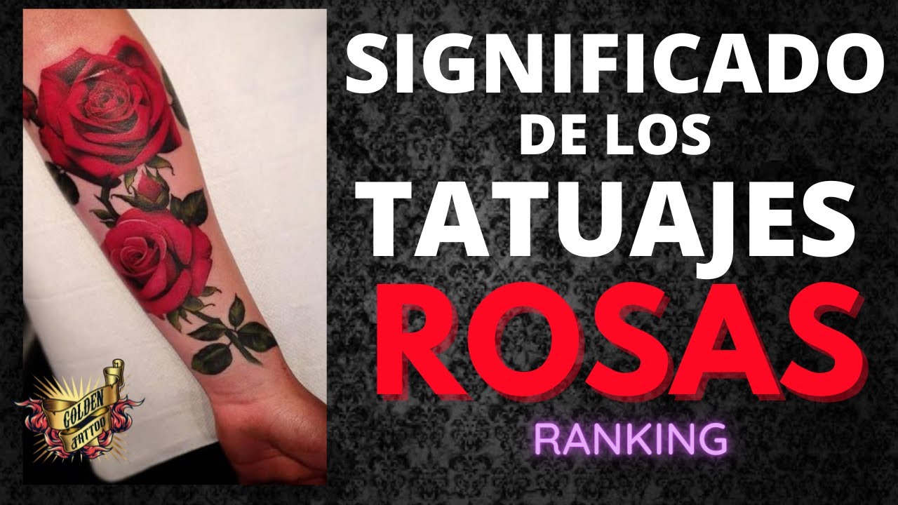 Increíbles tatuajes de ROSAS para MUJERES / SIGNIFICADO y RANKING de los 10 mejores tatuajes.