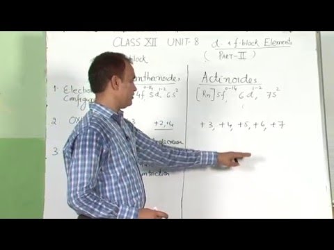 Chapter8: Difference between Lanthanoids and Actinoids