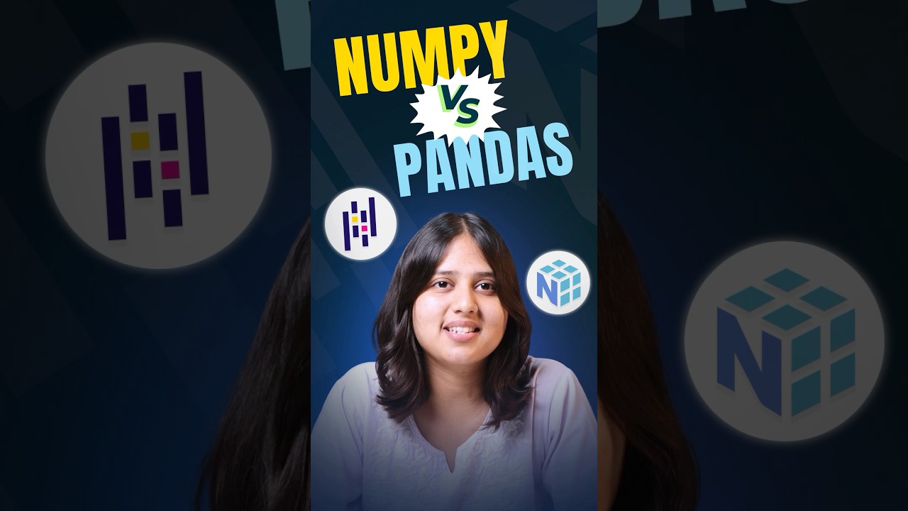 🔥Numpy Vs Pandas Explained! | Numpy And Pandas: Key Differences | Intellipaat #shorts
