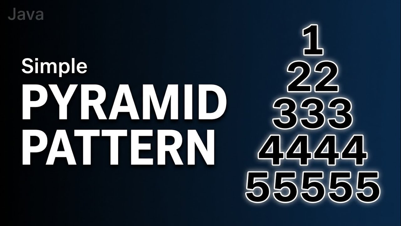 Java Pyramid Pattern in NetBeans (Beginner Tutorial)