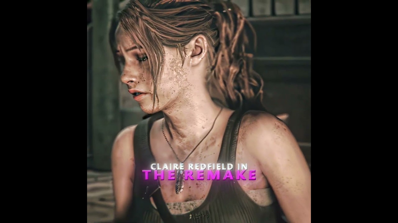 Claire Redfield Original vs Remake RE2 🔥 II  #4k #edit #residentevil2019 #residentevil #shorts