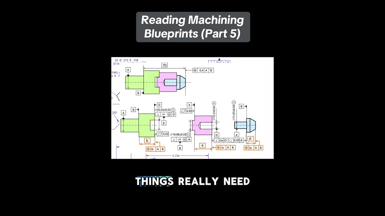 Reading GD&T symbols in mechanical drawings #mechanicalengineering #stem #manufacturing #learning