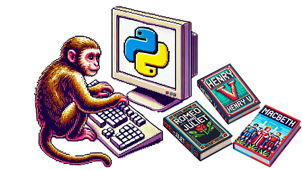 Statistics with Python! Infinite Monkey Theorem