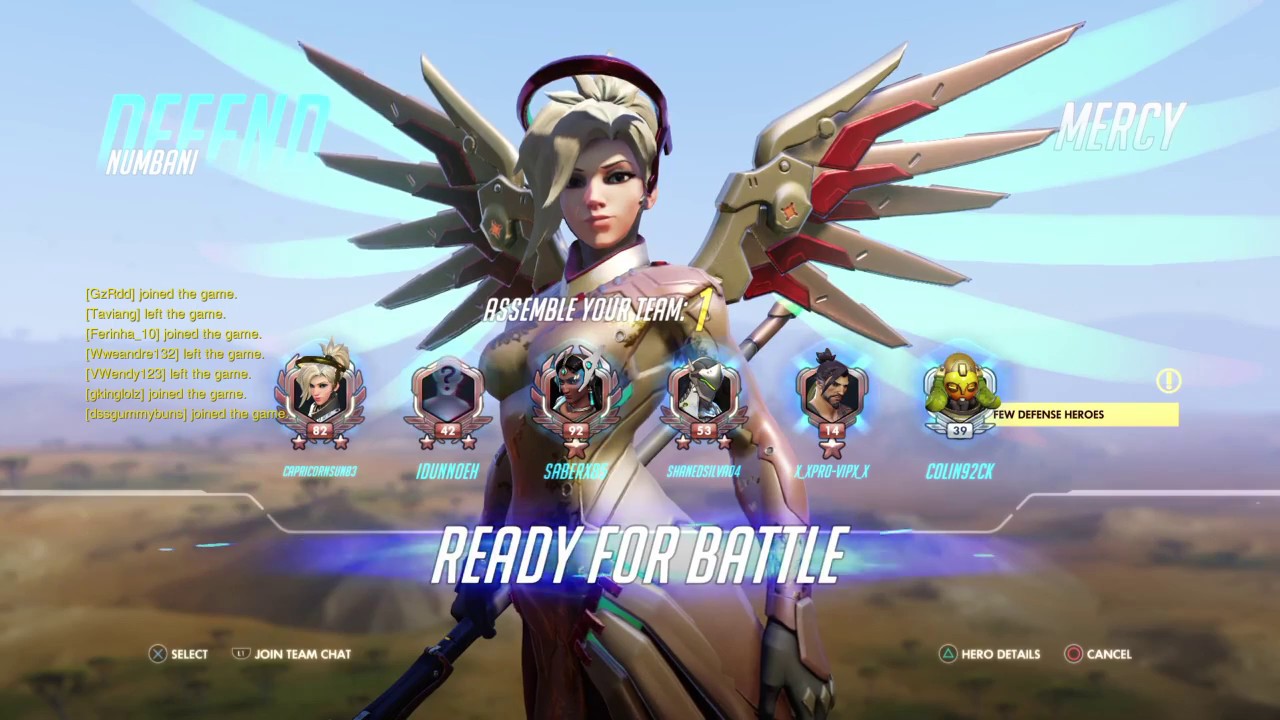 Overwatch (PS4) - Mercy Gameplay 0 Deaths