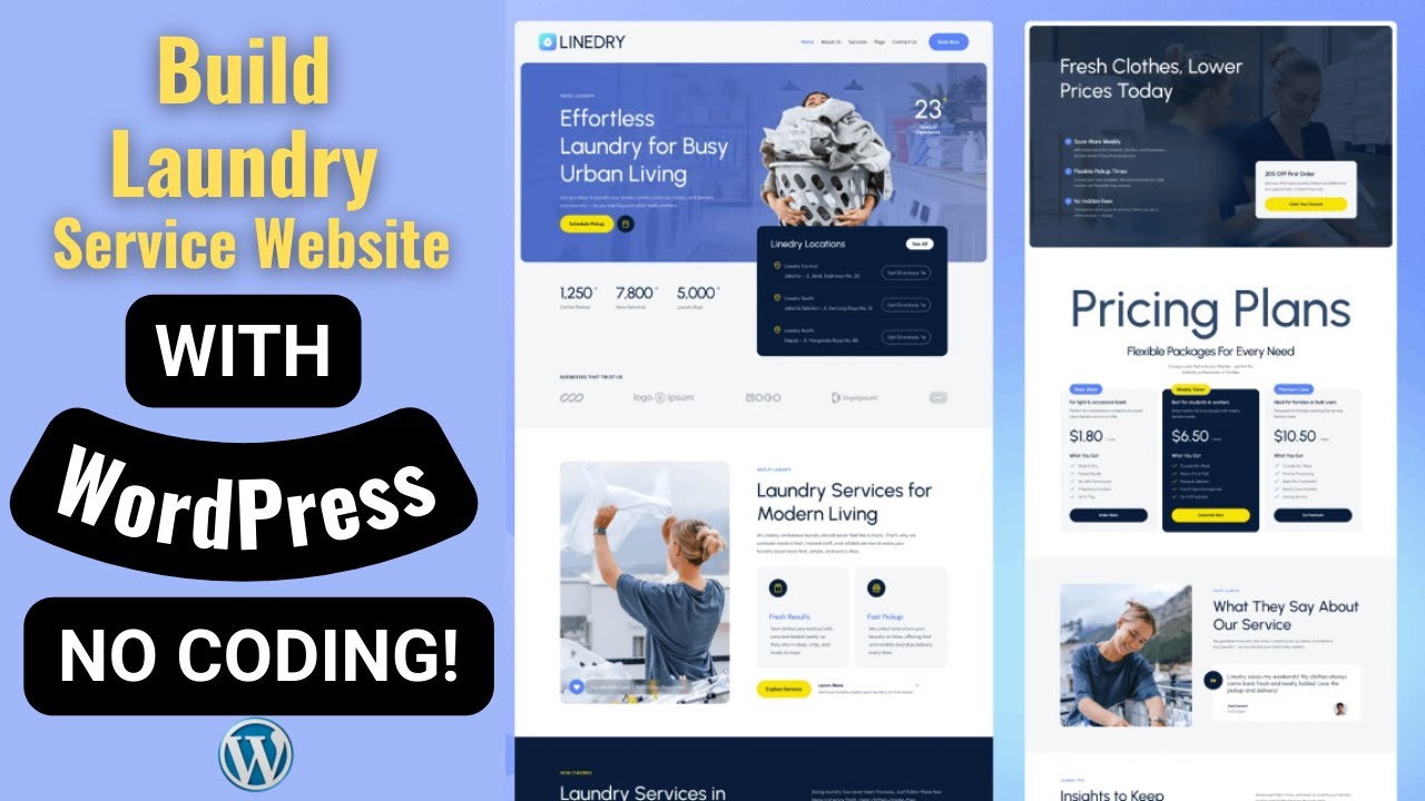 How to Create a Laundry Services Website in WordPress (Beginner-Friendly Tutorial)