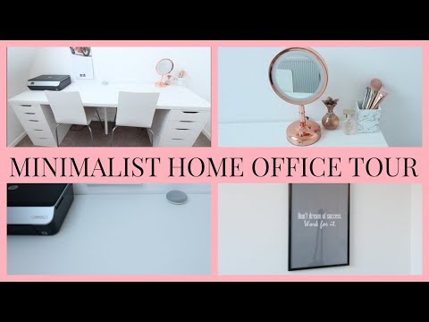 MINIMALIST HOME OFFICE TOUR | SUNDAY TAUPE