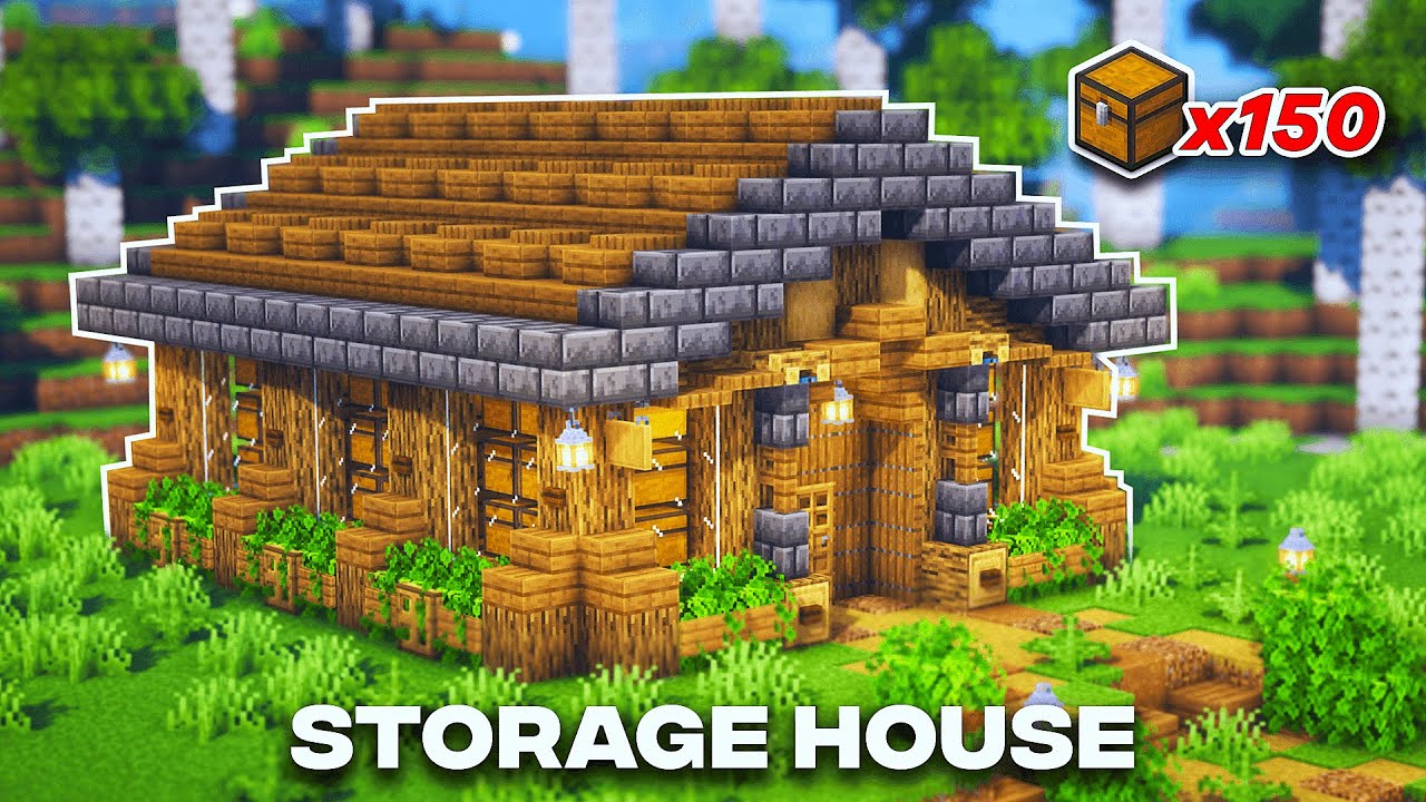 Minecraft: Easy Storage House Tutorial | How to build Storage House