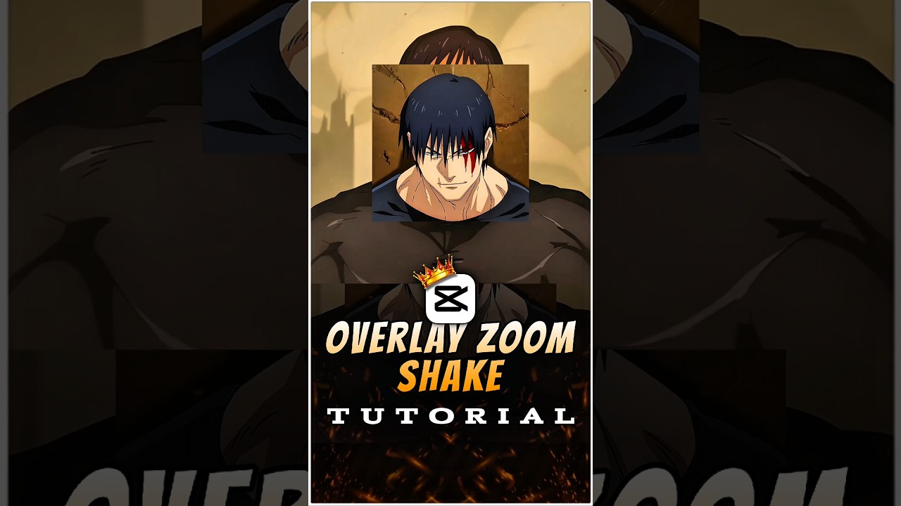 Overlay Zoom Shake Tutorial 💀😍 | Capcut Tutorial | #capcut #capcuttutorial #animeedit