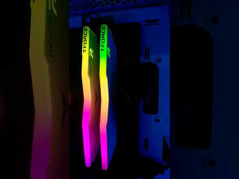 Ram Delta T force rgb 8gb x 2x 16gb for gaming.gorgeous look. #ram #pcgaming #pc