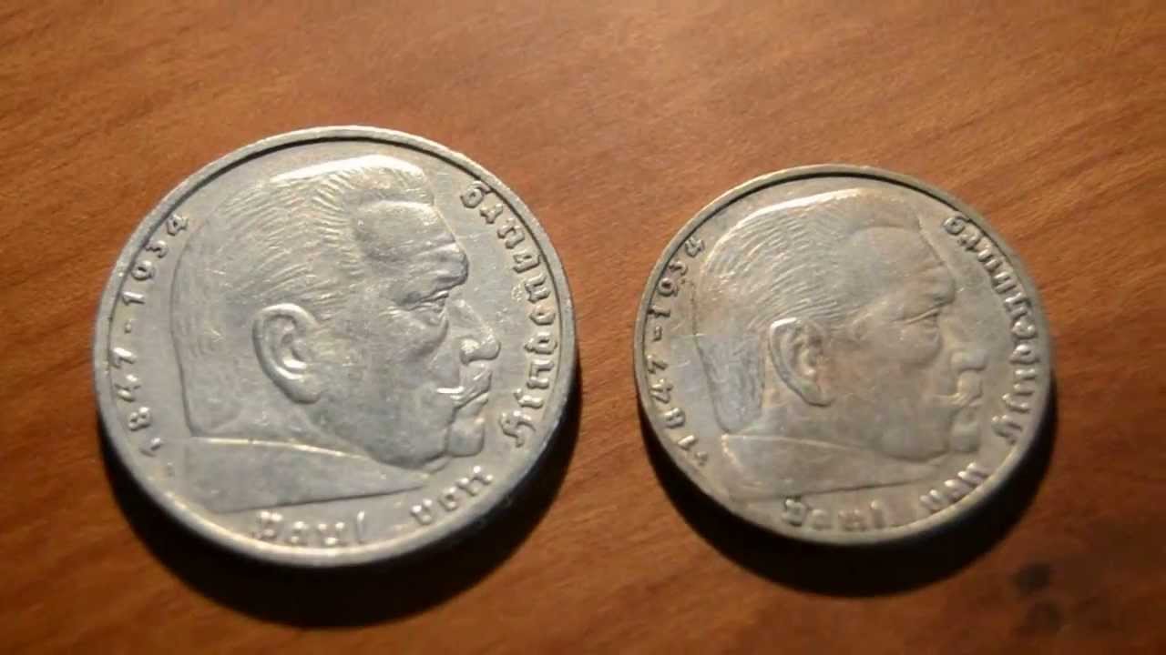 German Reichsmark - 5 RM - Silver Coin - Garnisionskirche - Paul von Hindenburg - Silver Update 2013