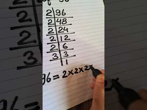 Prime factors of 96