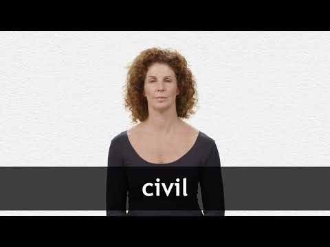 CIVIL definition and meaning | Collins English Dictionary