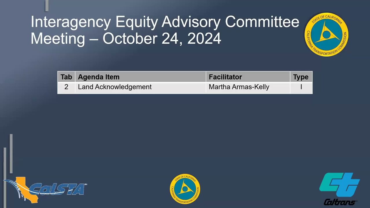 October 24 Equity Advisory Committee Meeting