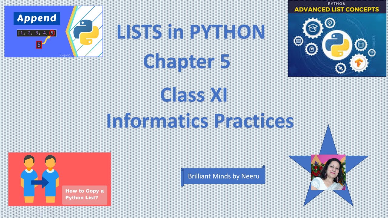 LISTS in PYTHON Chapter 5-LISTS Creation in PYTHON-PYTHON for Beginners-Tutorial on PYTHON LISTS