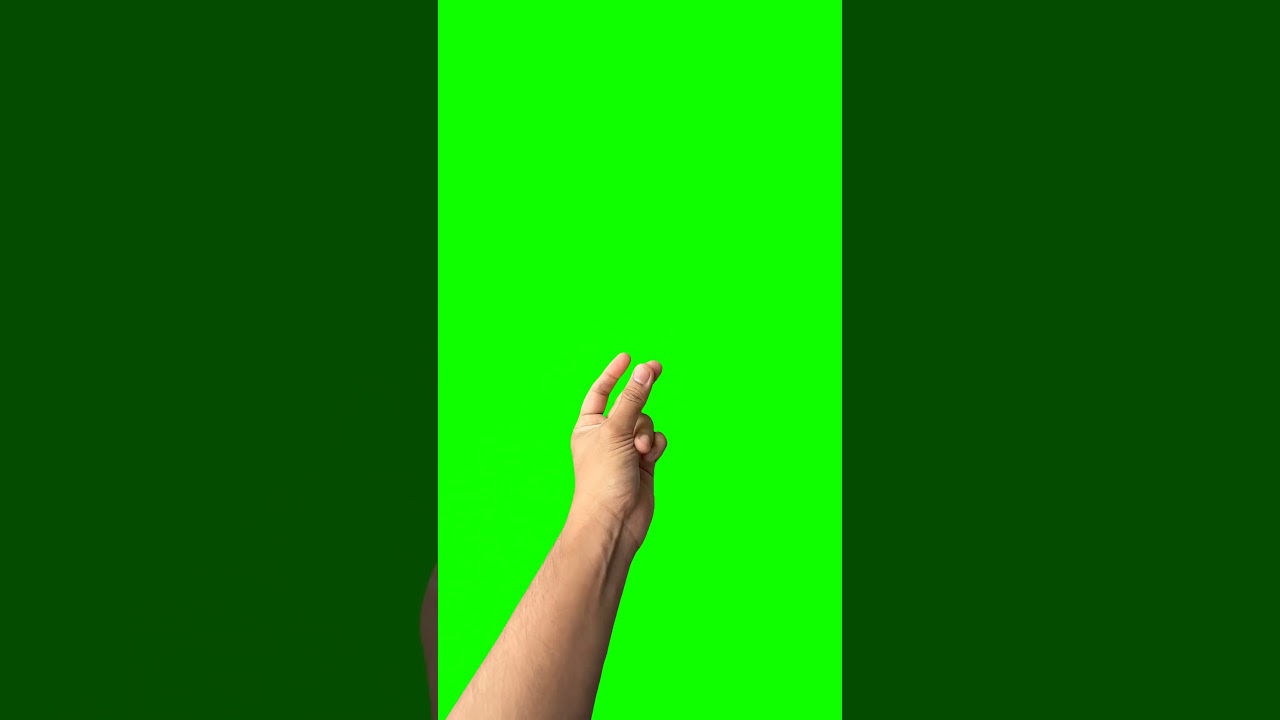 Download Free Stock Footage: Hand Pinching in Front of Green Screen | Open Source Video