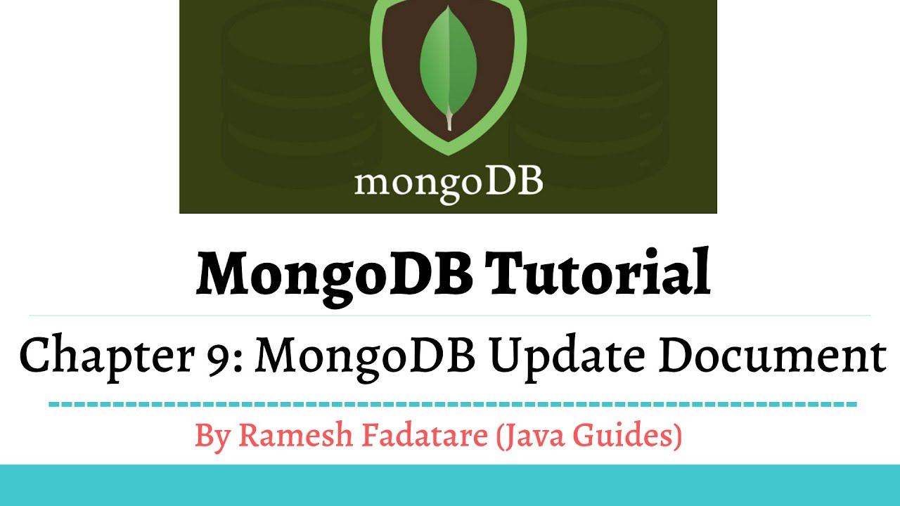 MongoDB Tutorial 9 - MongoDB Update Document