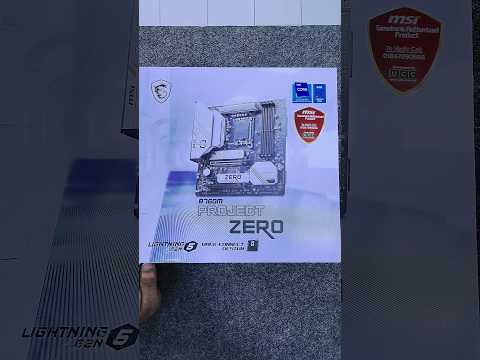 MSI B760 PROJECT ZERO m-ATX Wifi 6e DDR5 Intel LGA1700 Motherboard @MSIGamingOfficial
