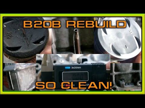 B20b Rebuild Part 7 - Cleaning and Checking Specs