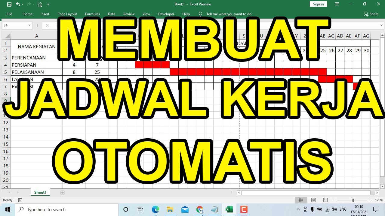 Learn Excel | How to Create an Automatic Work Schedule in Excel (CONDITIONAL FORMATING)