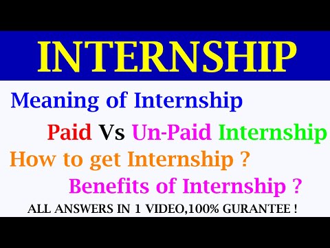 Internship | Paid Vs Unpaid Internship | How to get Internship in Hindi [2019] ?