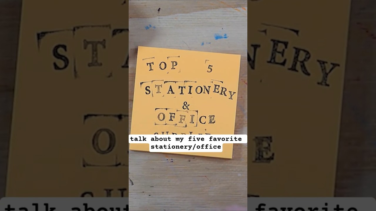 Top 5 Stationery/Office Supplies!📒 #stationery #officesupplies