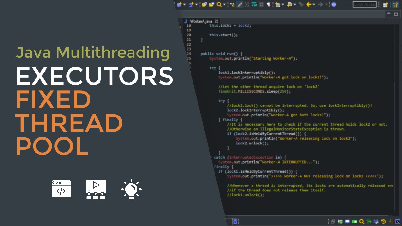 Java Multithreading 10 - Using Executors API | Fixed Thread Pool