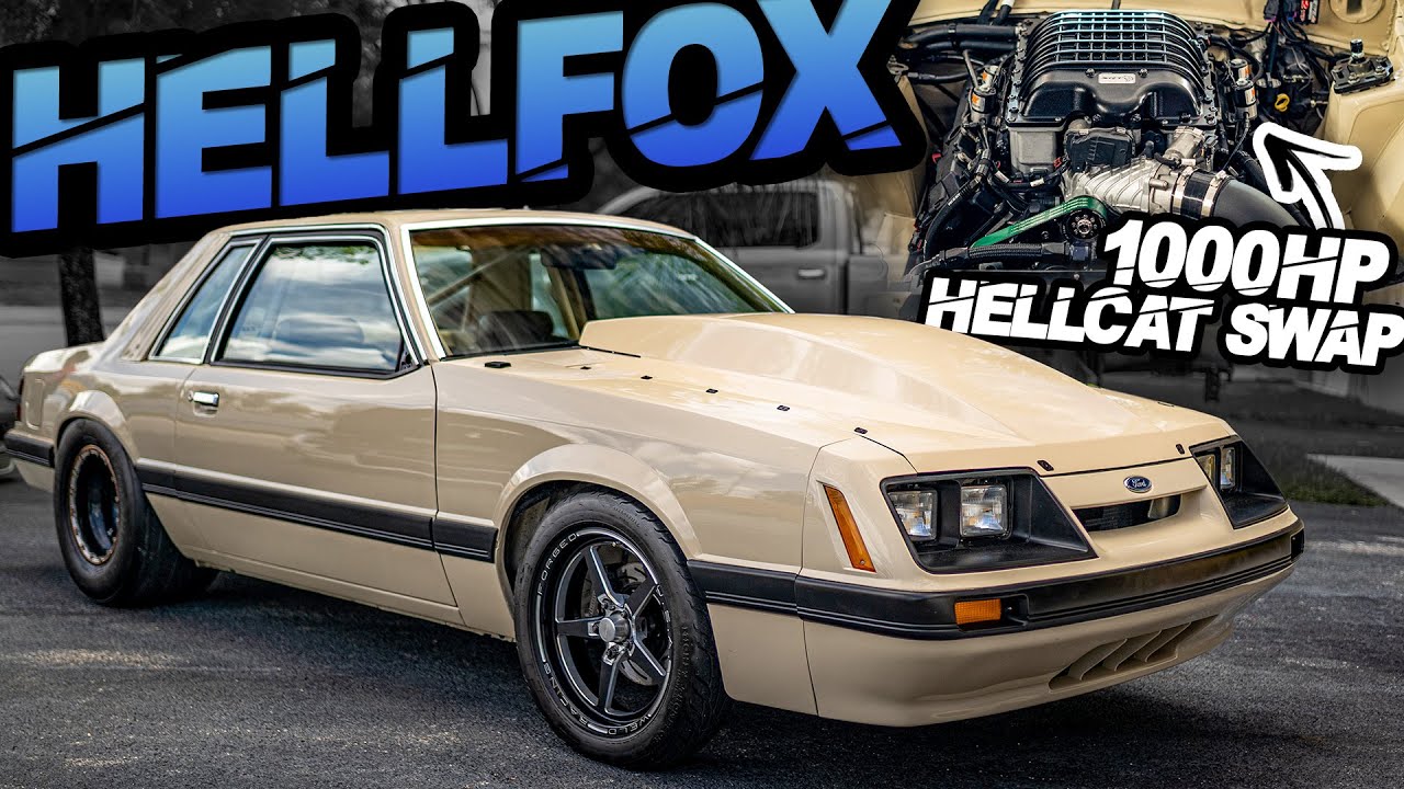 Incredibly Neat 1,000-HP Hellcat-Powered Fox Body Mustang Is a ...
