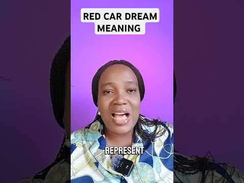 RED CAR DREAM MEANING. .WHAT IS THE MEANING OF RED COLOUR CARS IN THE DREAM. #cars #red #carcolor