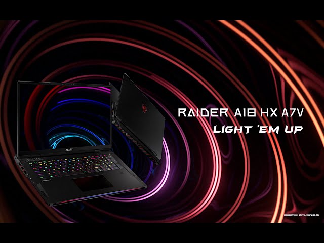 Portátil MSI Raider A18 HX A7VHG-010ES AMD Ryzen 9 7945HX/32GB/1TB SSD ...