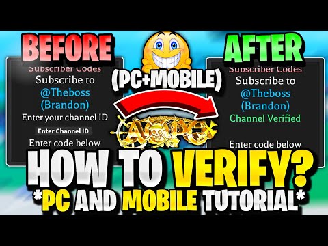 π₯*REAL* HOW TO VERIFY CHANNEL ID IN A ONE PIECE GAME ON PC AND MOBILE | HOW TO REDEEM CODES IN AOPG