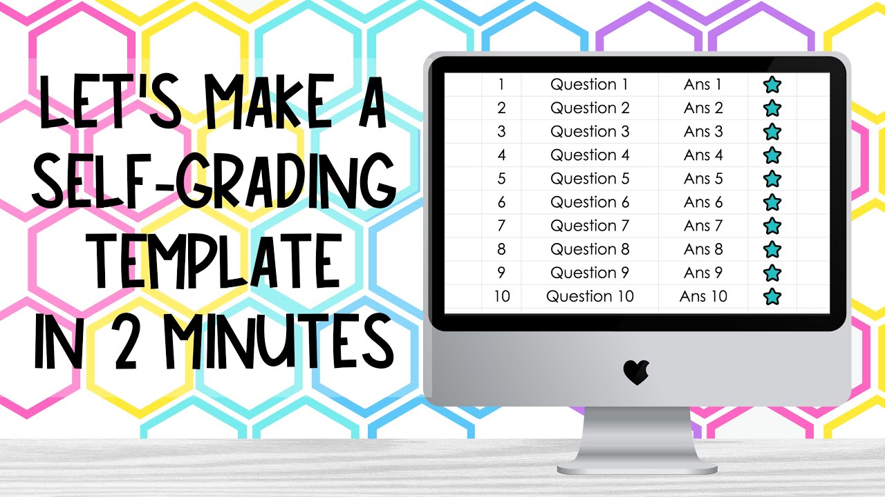 Make a Self Grading Template Using Google Sheets in 2 Minutes