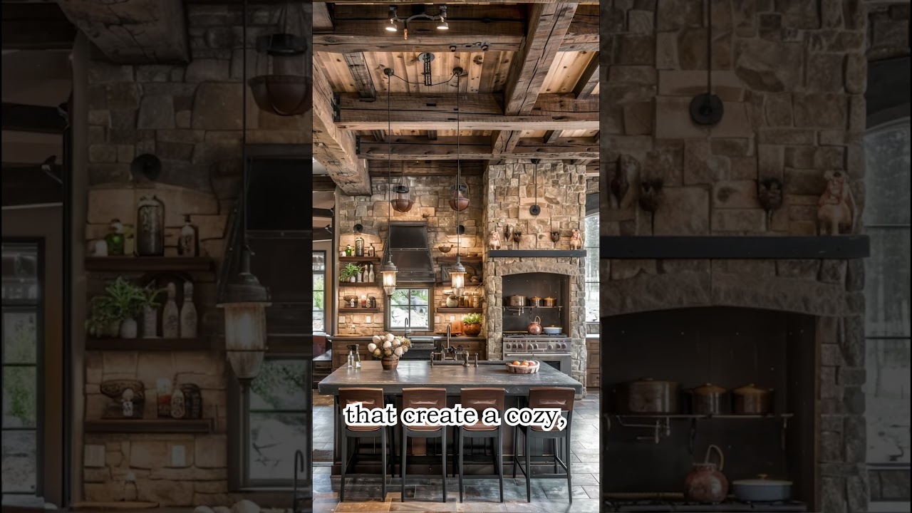 Rustic Kitchen Ideas | Modern Rustic Kitchen Interior Design Decorating Ideas  Inspiration