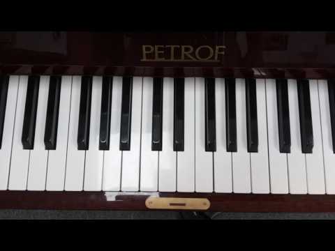 E flat minor scale - natural - piano - one octave