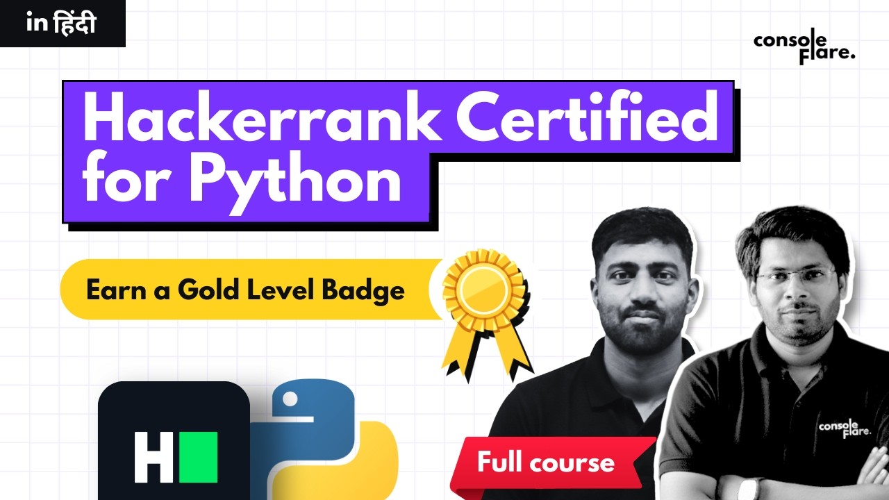 Build Logic To Crack Interviews | Earn HackerRank Python Certification |  #python #pythonprogramming