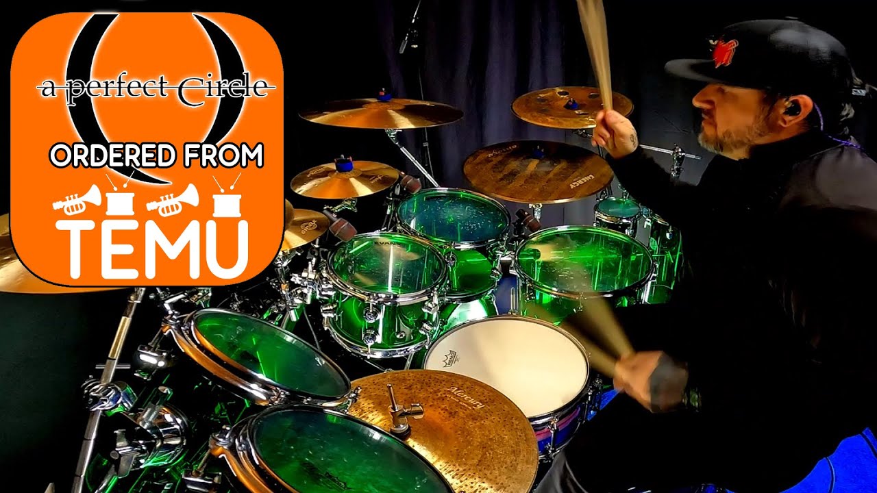A Perfect Circle Ordered From Temu #drums #drum #drummer #drumcover #drumming #drumandbass