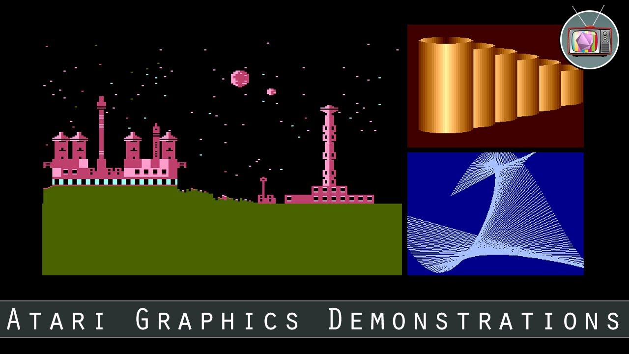 Atari Graphics Demonstrations by Underground Software, 1985 | Atari 8 bit Demo