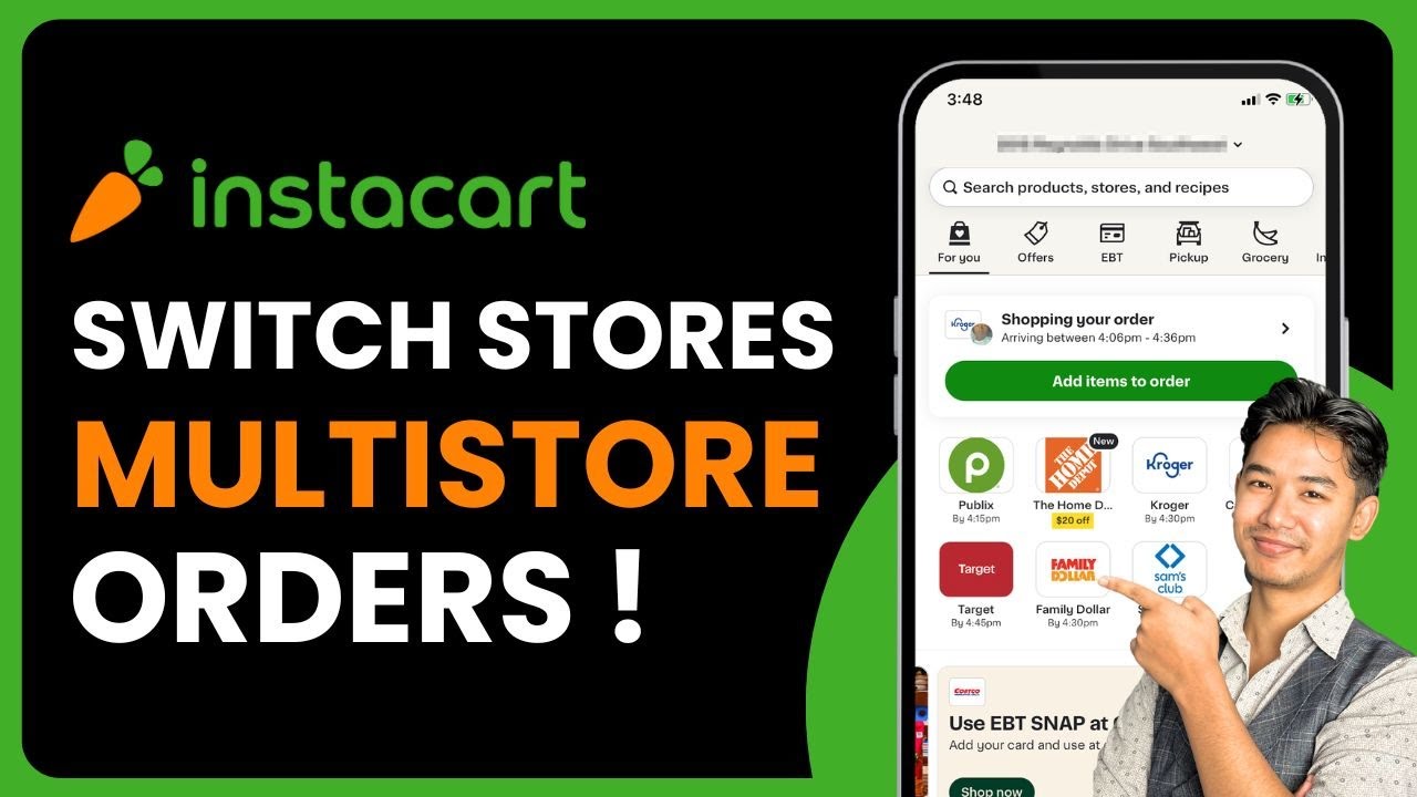 How to Switch Stores, Change Fulfilment Preferences, or Multistore Orders on Instacart