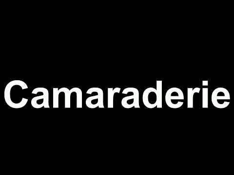How to Pronounce "Camaraderie"