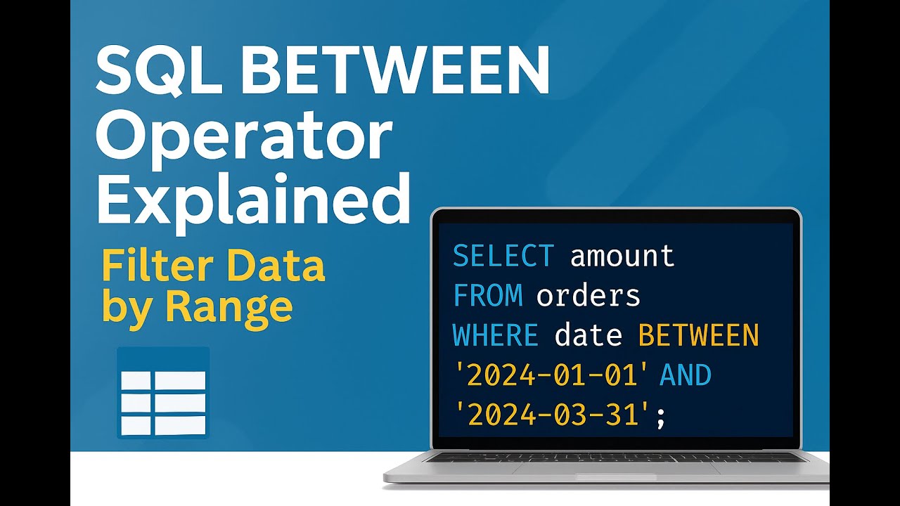 SQL BETWEEN Operator Explained | Filter Data by Range with Ease #sqltutorial #sqlqueries