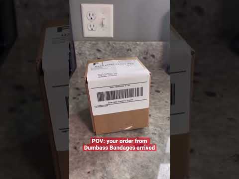 POV: your Dumbass Bandages order arrived! https://amzn.to/3FdcCPi #shorts #amazonmusthaves #unboxing