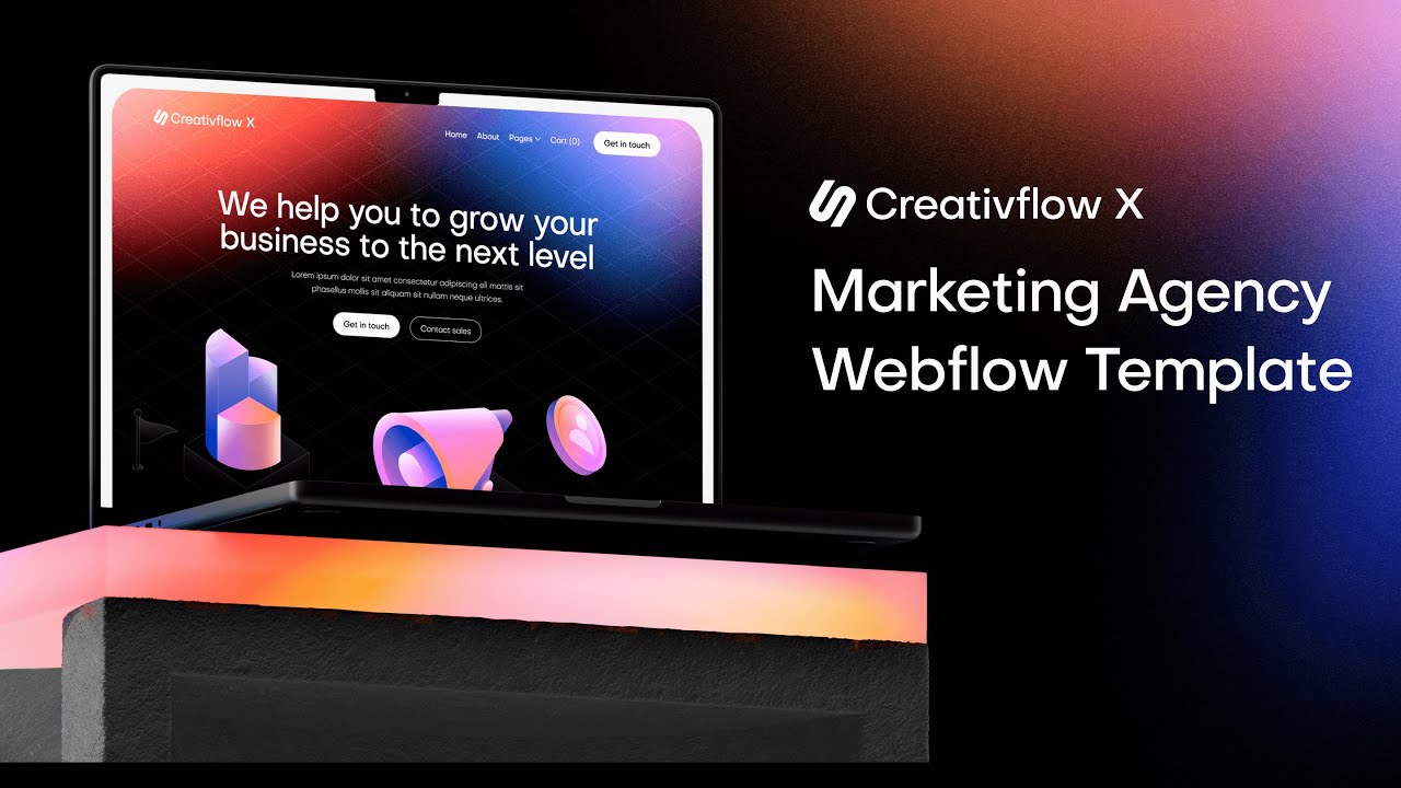 Creativflow X - Marketing Agency Webflow Template | BRIX Templates